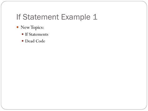 PPT Decision Structures The If Statement Else If Statement And Relational Operators