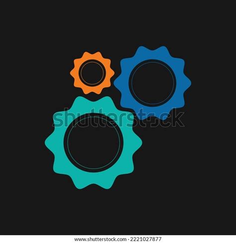Gear Setting Vector Image Multicolor Stock Vector Royalty Free 2221027877 Shutterstock
