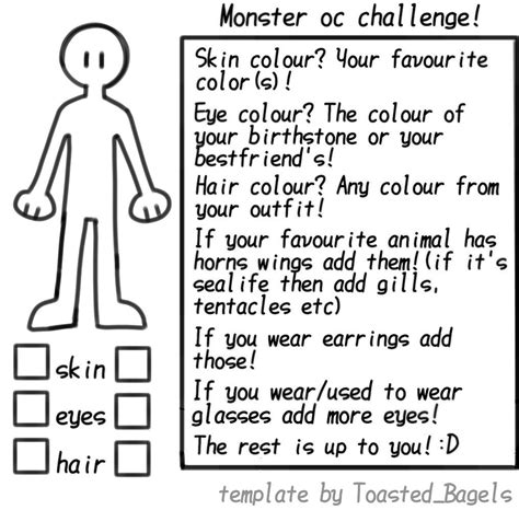 Monster Oc Template Oc Maker Template Make A Character Character