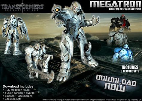 Tlk Megatron For Poser Download Now By Razziembessai On Deviantart