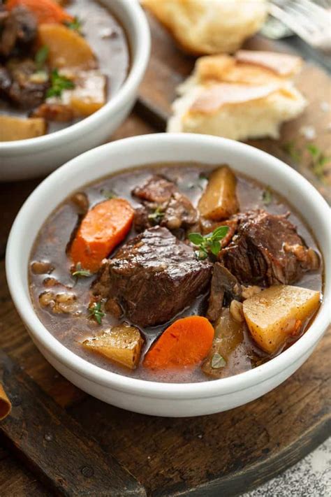 Slow Cooker Beef And Barley Stew My Baking Addiction
