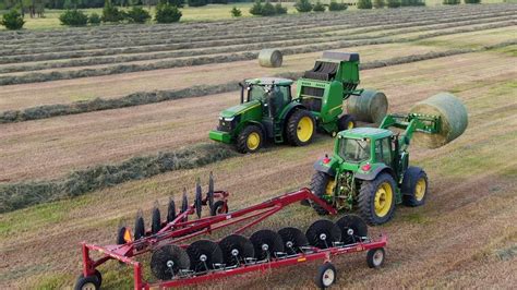 Cutting Raking Baling Mesmerizing Process Youtube