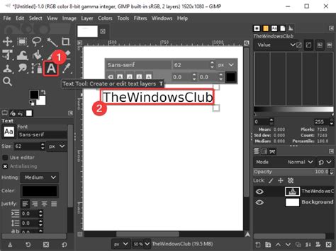 How To Outline Text Or Add A Border To Text In Gimp