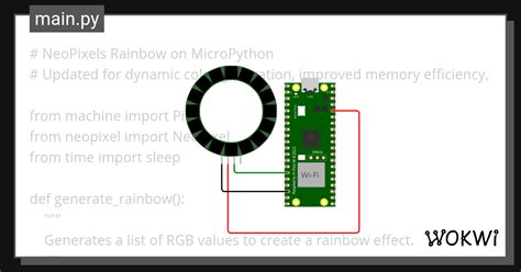 Neopixel Ring Wokwi Esp32 Stm32 Arduino Simulator
