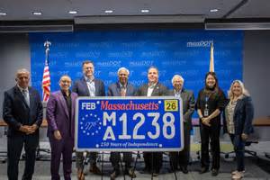 Massachusetts Debuts New 250th Anniversary License Plate