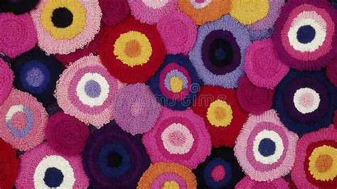 Abstract Colorful Circular Textile Design Stock Image Image Of Multicolored Colorful 365194693