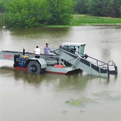Automatic Water Weed Harvester River Floating Garbage Collecting