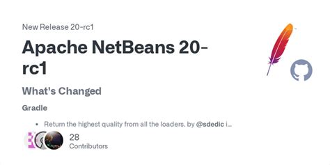 Apache NetBeans 20 Rc1 Released