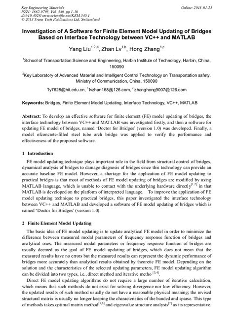 Investigation Of A Software For Finite Element Model Updating Of
