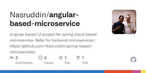 Github Nasruddinangular Based Microservice Angular Based Ui Project For Spring Cloud Based