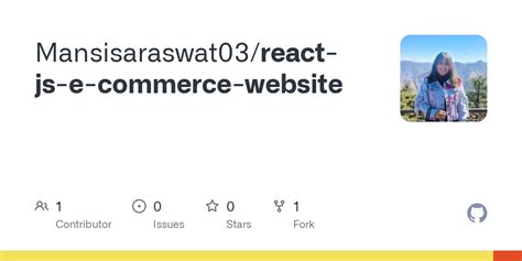 github mansisaraswat03 react js e commerce website