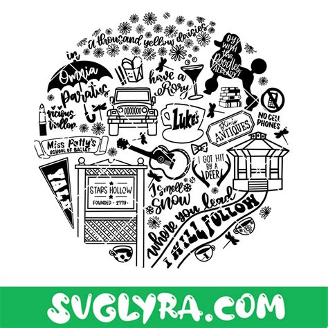 Gilmore Theme Svg Gilmore Girls Svg Gilmore Tv Svg Svg Lyra