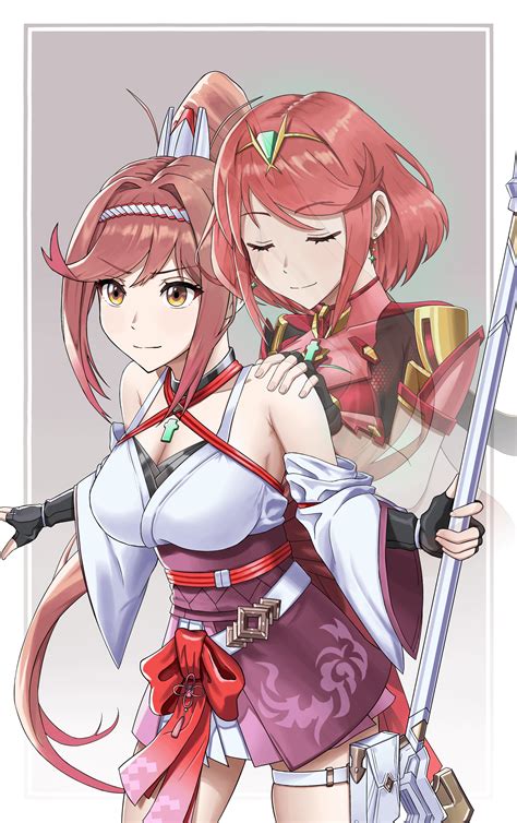 Glimmer And Pyra By Mayoh Rxenobladechronicles