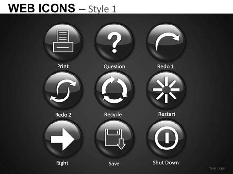 Web Icons Style 1 Powerpoint Presentation Slides Db Templates Powerpoint Presentation Slides
