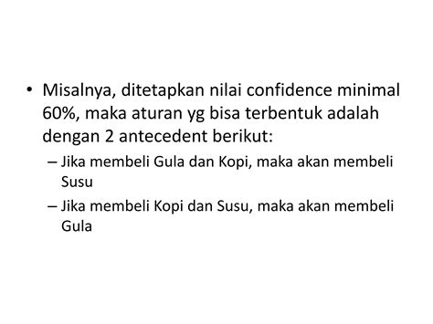 Contoh Algoritma Asosiasi Pada Data Mining Pptx