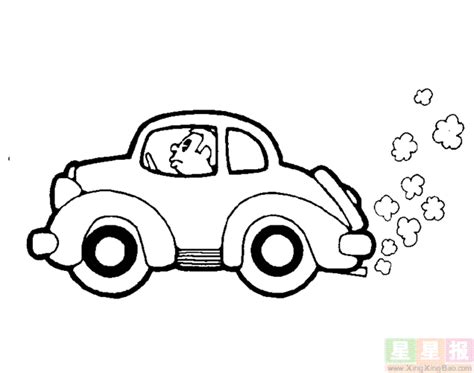 人物和车简笔画 简笔画图片大全 普车都