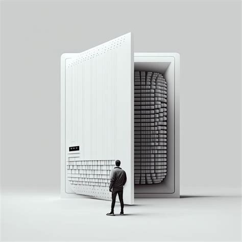 Premium Photo Ai Generated Illustration Data Sorting Concept Abstract Geometric Background Big