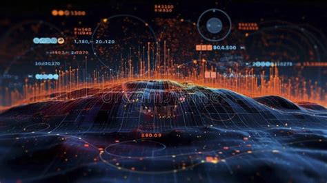Abstract Futuristic Infographic With Visual Data Complexity Represent