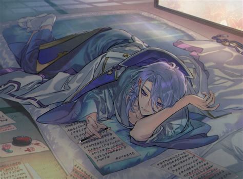 Kamisato Ayato Genshin Impact Drawn By Xrjingx Danbooru