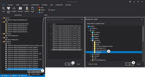 Create Sql Server Snapshots In Apexsql Manage