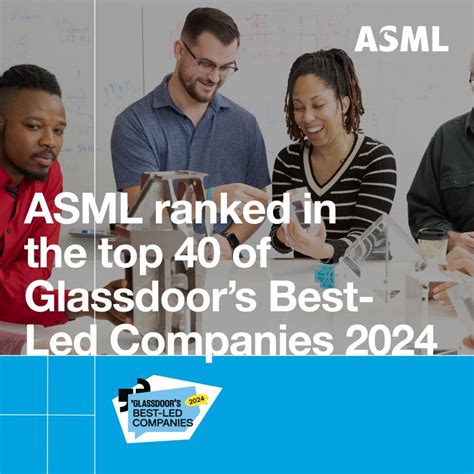 Daniel Reeves On Linkedin I Am Happy To Announce That Asml Us Has Been Ranked Among The Top 40 On…