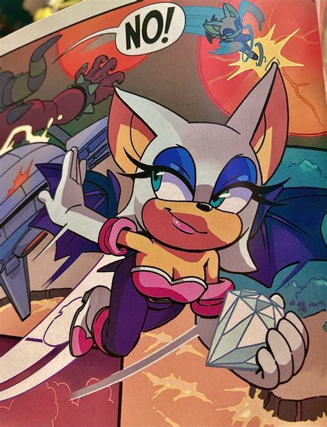 Rouge The Bat Sonic Idw Rouge The Bat Sonic Cartoon Crossovers