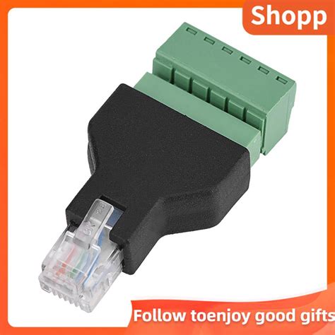 Shopp Rj12 Male To Screw Terminal Adapter Ethernet 6p6c 6 Pin Zin Shopee Philippines