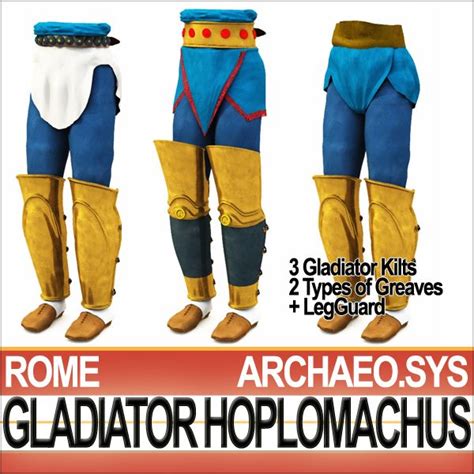 Props Set Poser Daz For Roman Gladiator Hoplomachus 3d Model 98 C4d
