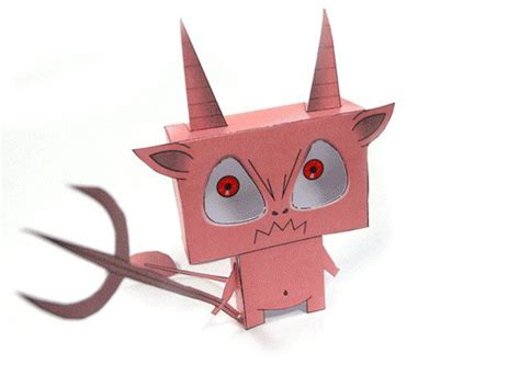 Чёртик из бумаги или картона Лучшие самоделки своими руками Небольшие подарки Поделки Для