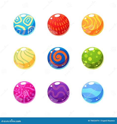 Multicolor Objects Set Stock Vector Illustration Of Fantasy 70653479