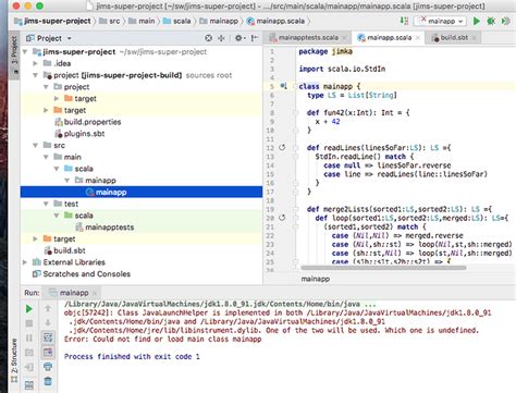 Error Could Not Find Or Load Main Class Question Scala Users