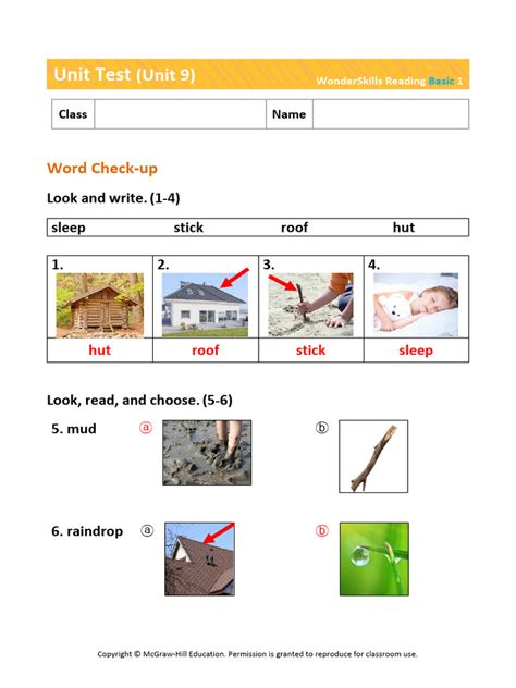 Unit Test Basic 1 Unit 9 Answer Key Pdf