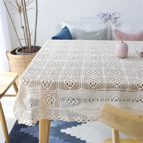 macrame lace tablecloth