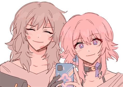 Trailblazer Stelle And March Th Honkai And More Drawn By Kuva Z Danbooru