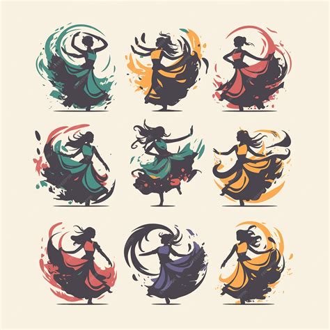 Premium Vector Indian Dance Patterns With Dynamic Movements Premium Vector Indian Dance Patterns With Dynamic Movements