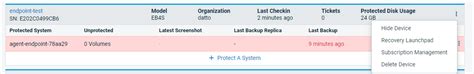 Removing Cloud Devices In Datto Endpoint Backup With Disaster Recovery