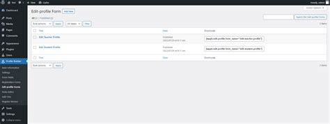 Multiple Edit Profile Forms