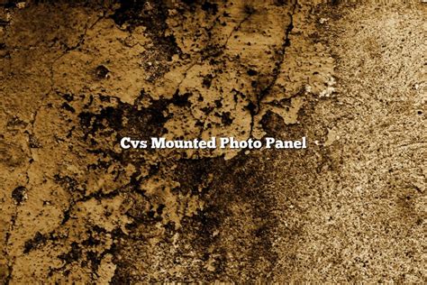 Cvs Mounted Photo Panel February Tomaswhitehouse Com
