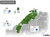 松江島根県の過去の天気実況天気・2026年03月25日 日本気象協会 Tenkijp