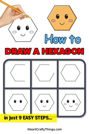 Hexagon Drawing How To Draw A Hexagon Step By Step