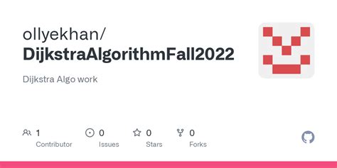GitHub Ollyekhan DijkstraAlgorithmFall2022 Dijkstra Algo Work