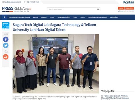 Sagara Technology On Linkedin Sagara Technology And Telkom University Have Collaborated To