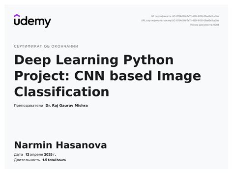 Udemy Course Completion Certificate Narmin Hasanova