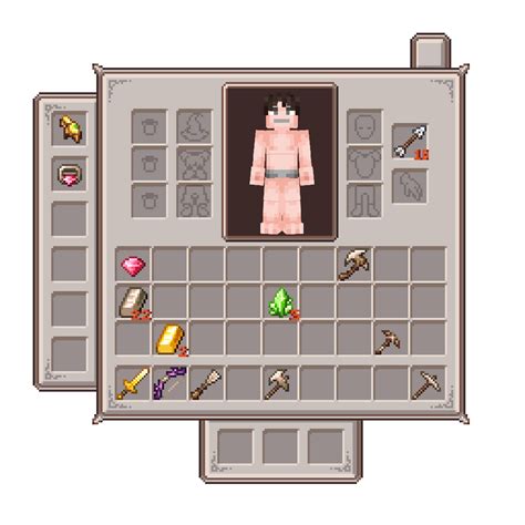 Inventory Mockup For My Game Project Feedback Much Appreciated New To Doing Ui Design Pixelart