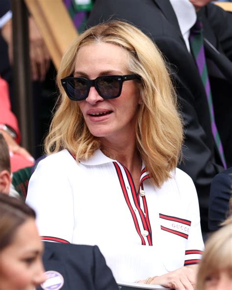 Julia Roberts New Wispy Bob Was Perfect For Wimbledon