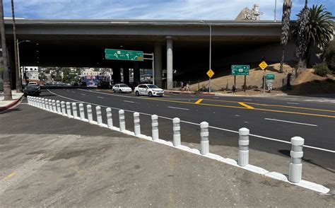 L A City Closes Huge Slip Lane In Hollywood Streetsblog Los Angeles