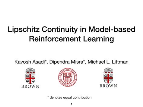 Ppt Lipschitz Continuity In Model Based Reinforcement Learning