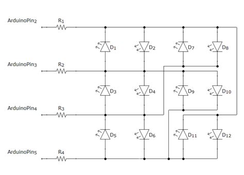 Sparks N Smoke 32 Charlieplexing A 4 X 3 Led Array