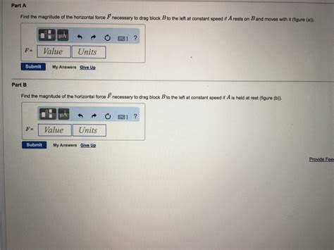 Solved Problem Part A Block A In The Figure Figure Chegg
