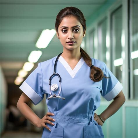 Premium Photo Young And Confident Indian Female Doctor